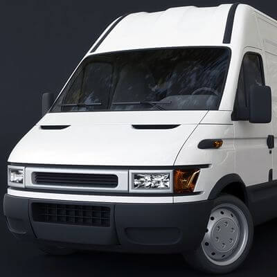 Delivery Van - 3D Model by CGShape