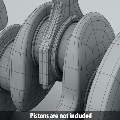 Engine Crankshaft - 3D Model by CGShape
