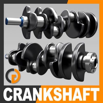 Engine Crankshaft - 3D Model by CGShape