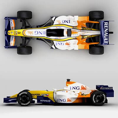 F1 2007 ING Renault R27 - 3D Model by CGShape