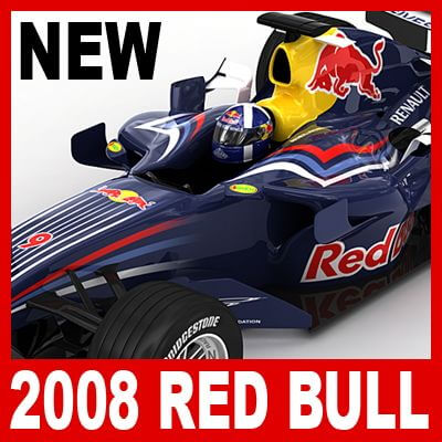 F1 2008 Red Bull RB4 - 3D Model by CGShape