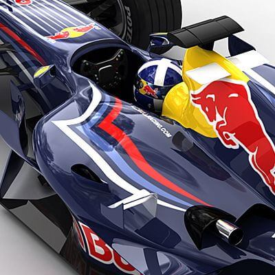 F1 2008 Red Bull RB4 - 3D Model by CGShape