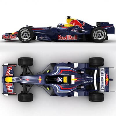 F1 2008 Red Bull RB4 - 3D Model by CGShape