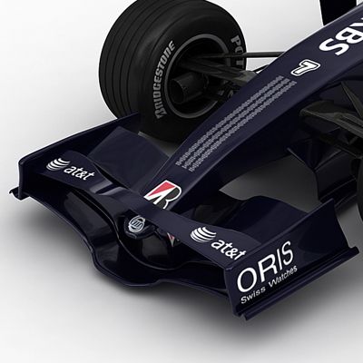 F1 2008 Williams Toyota FW30 - 3D Model by CGShape