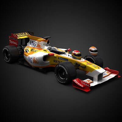 F1 2009 ING Renault R29 - 3D Model by CGShape