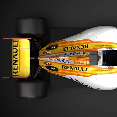 F1 2009 ING Renault R29 - 3D Model by CGShape