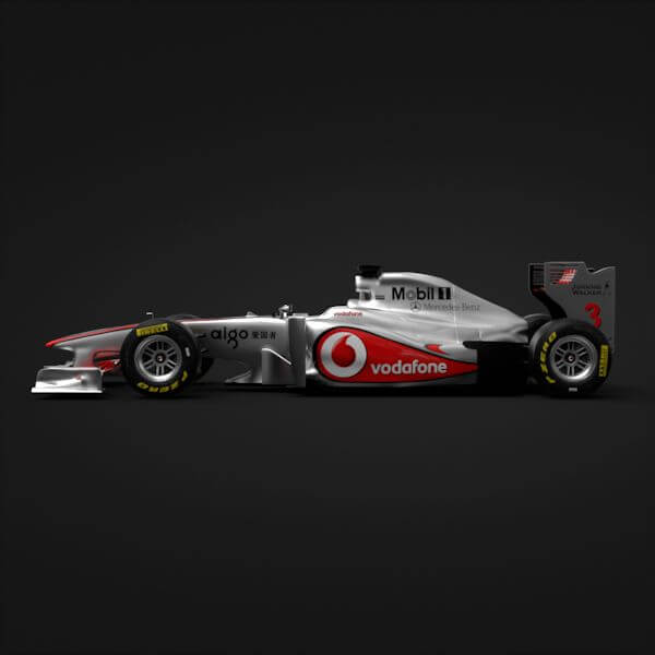 F1 2011 McLaren MP4-26 Vodafone Mercedes 3D Model by CGShape
