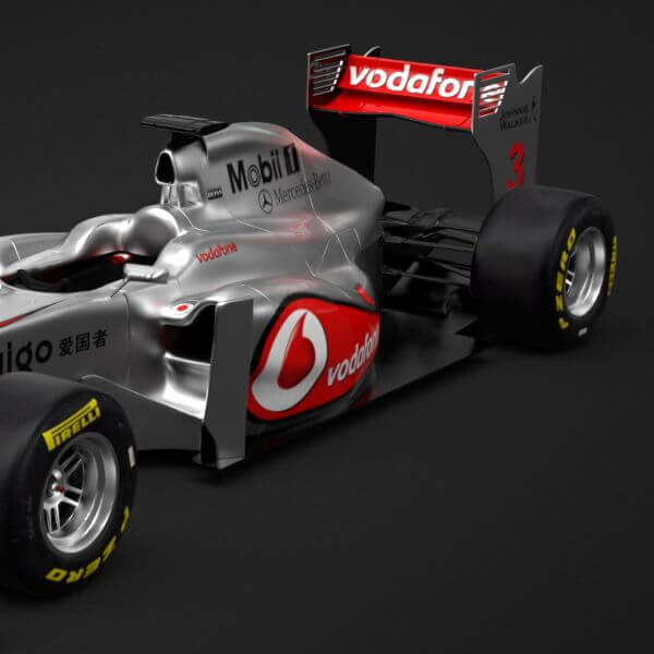 F1 2011 McLaren MP4-26 Vodafone Mercedes 3D Model by CGShape