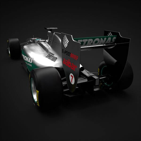 F1 2011 Mercedes MGP W02 GP Petronas Team - 3D Model by CGShape