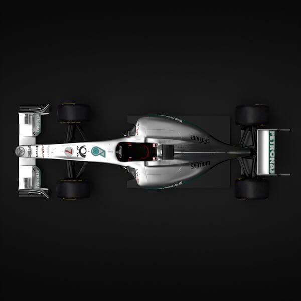 F1 2011 Mercedes MGP W02 GP Petronas Team - 3D Model by CGShape