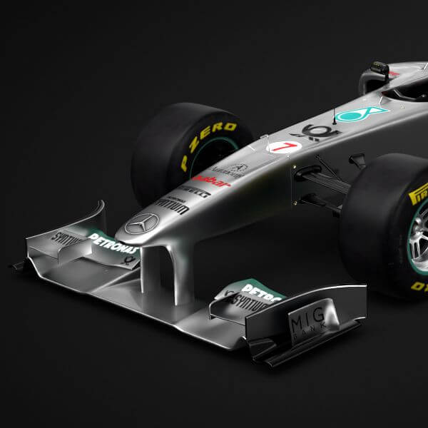 F1 2011 Mercedes MGP W02 GP Petronas Team - 3D Model by CGShape