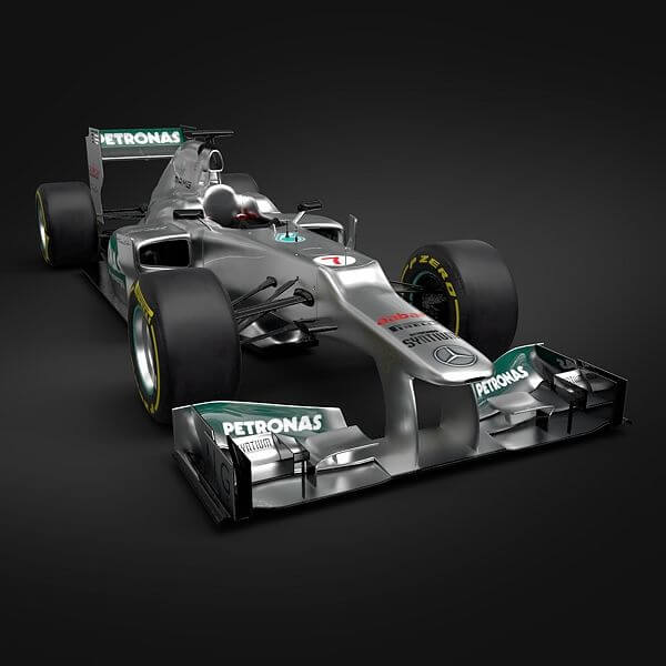 F1 2012 Mercedes W03 AMG Petronas - 3D Model by CGShape