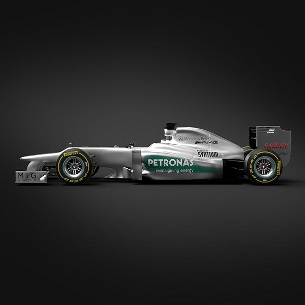 F1 2012 Mercedes W03 AMG Petronas - 3D Model by CGShape