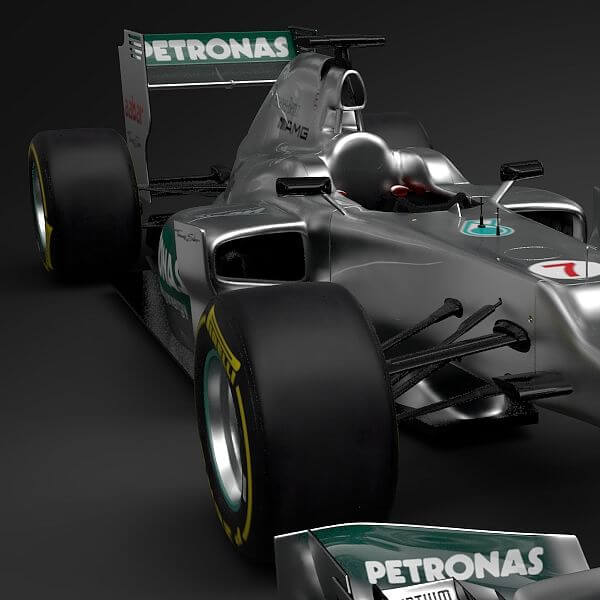 F1 2012 Mercedes W03 AMG Petronas - 3D Model by CGShape