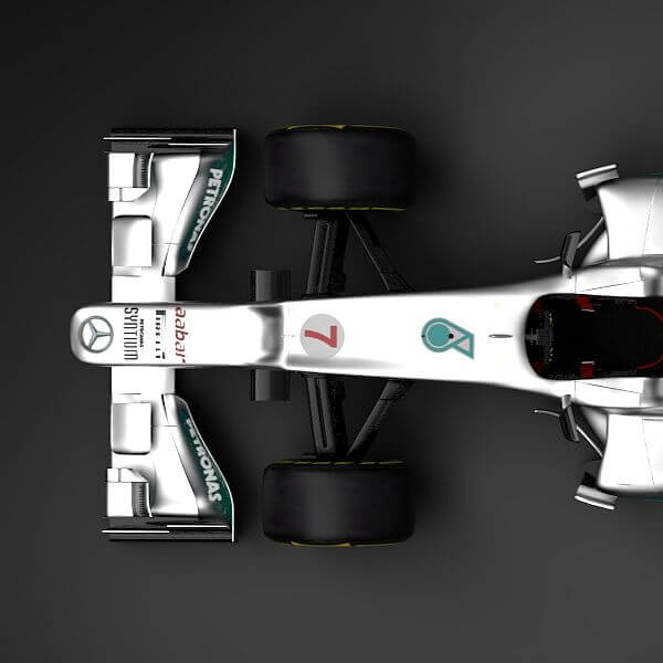 F1 2012 Mercedes W03 AMG Petronas - 3D Model by CGShape