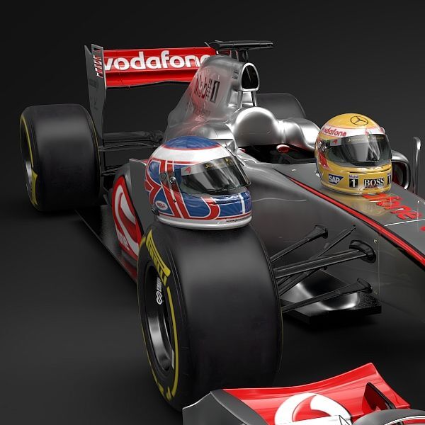 F1 2012 Vodafone McLaren Mercedes MP4-27 3D Model by CGShape