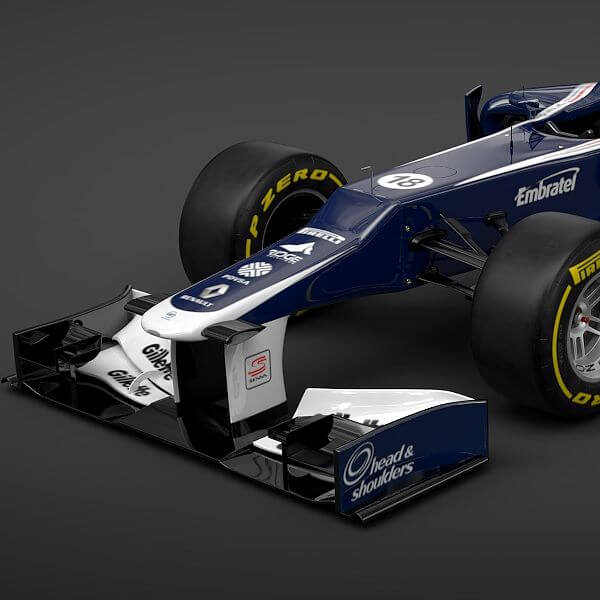 F1 2012 Williams FW34 - Williams F1 Team 3D Model by CGShape