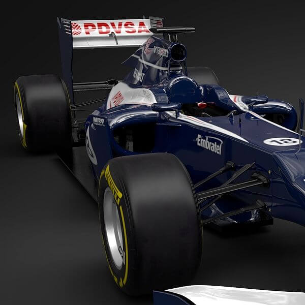 F1 2012 Williams FW34 - Williams F1 Team 3D Model by CGShape