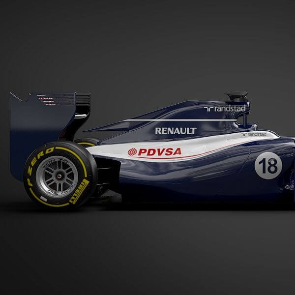 F1 2012 Williams FW34 - Williams F1 Team 3D Model by CGShape