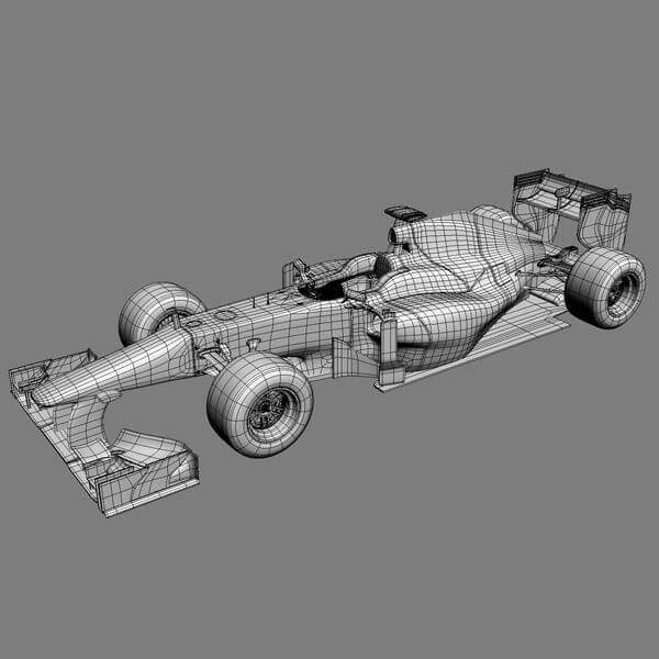 F1 2013 Mercedes W04 AMG Petronas - 3D Model by CGShape