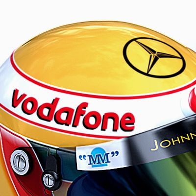 Helmet F1 2007 - 2010 Lewis Hamilton 3D Model by CGShape