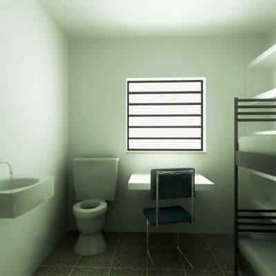 Modern Prison Cell - 3D Model by CGShape