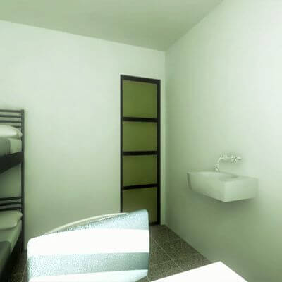 Modern Prison Cell - 3D Model by CGShape