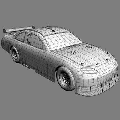 Nascar 2009 Car - Joey Logano Toyota Camry #20 3D Model by CGShape