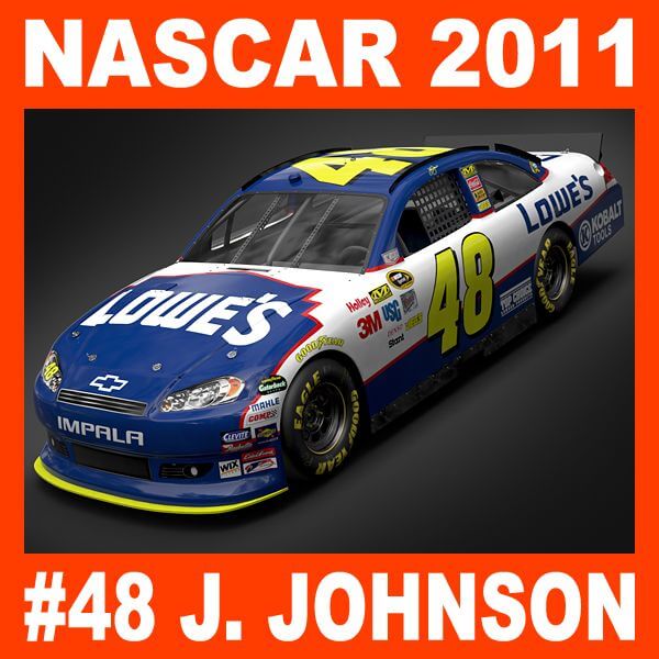 Nascar 2011 2010 Champions Cars - 3D Model by CGShape