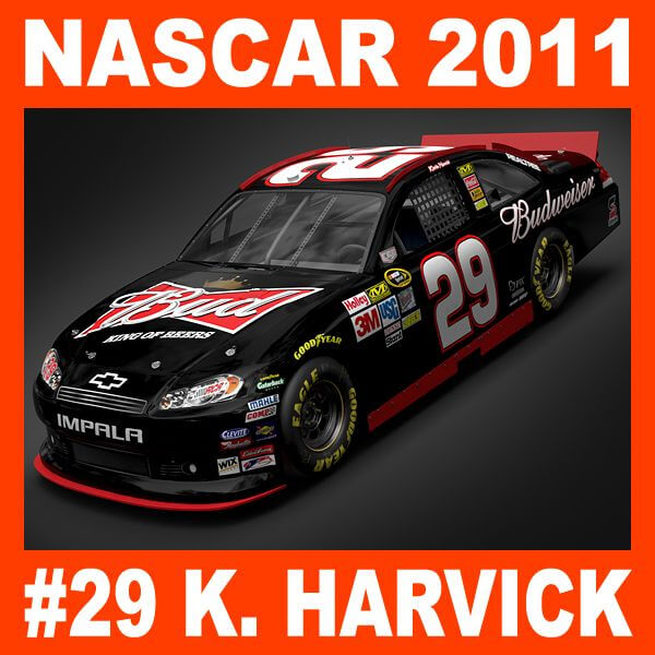 Nascar 2011 Cars - 3D Model by CGShape