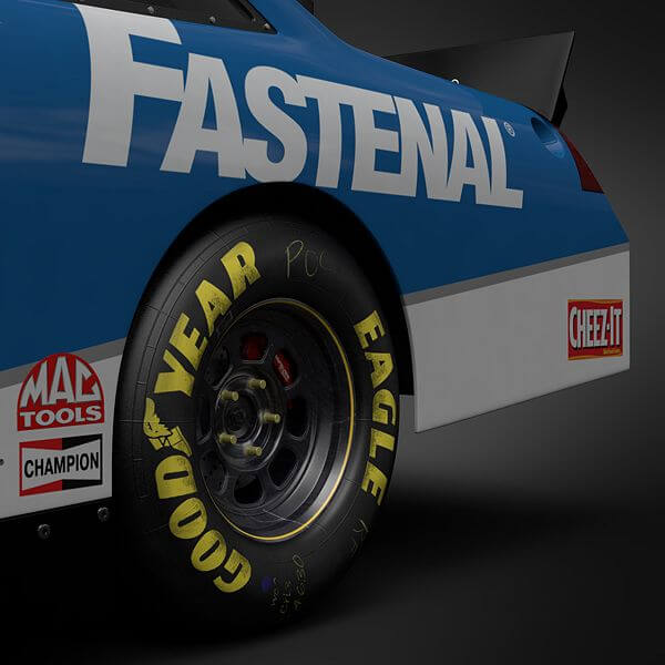 Nascar 2012 Car - Carl Edwards Ford Fusion #99 3D Model by CGShape