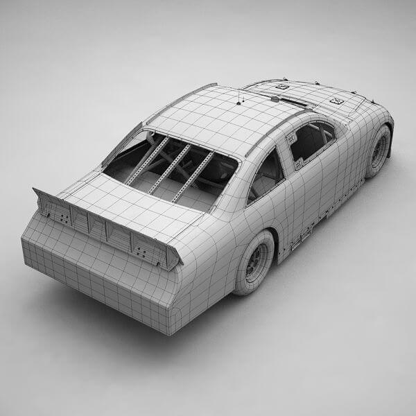 Nascar 2012 Car - Carl Edwards Ford Fusion #99 3D Model by CGShape