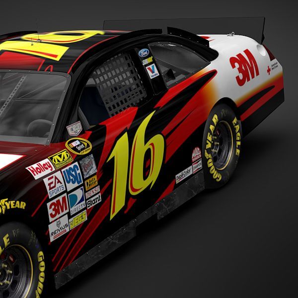 Nascar 2012 Roush Fenway Racing Cars - 3D Model by CGShape