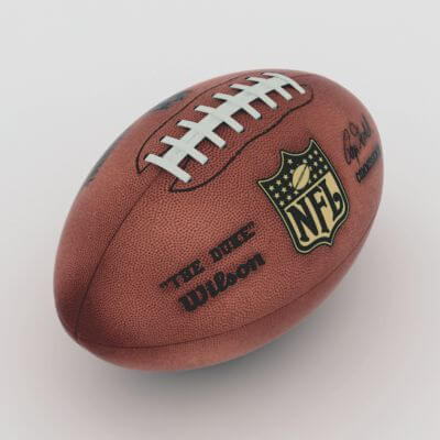 NFL Official Game Ball - 3D Model by CGShape