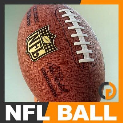 NFL Official Game Ball - 3D Model by CGShape