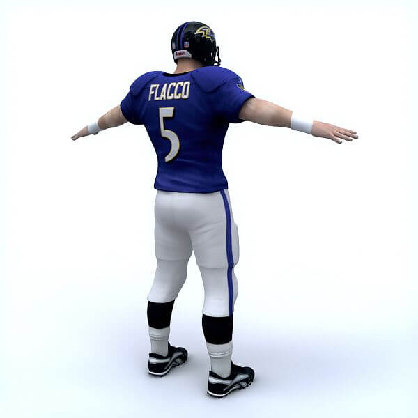NFL Player Baltimore Ravens - 3D Model by CGShape