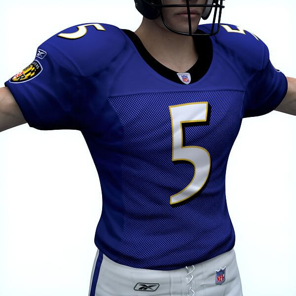 NFL Player Baltimore Ravens - 3D Model by CGShape