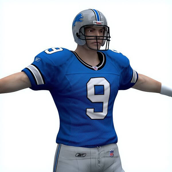 NFL Player Detroit Lions - 3D Model by CGShape