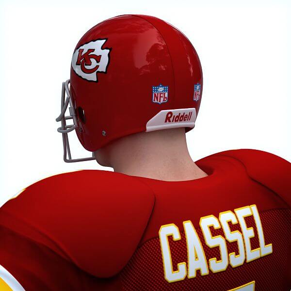NFL Player Kansas City Chiefs - Rigged 3D Model by CGShape