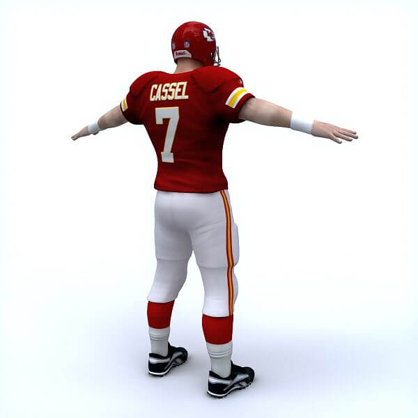 NFL Player Kansas City Chiefs - 3D Model by CGShape