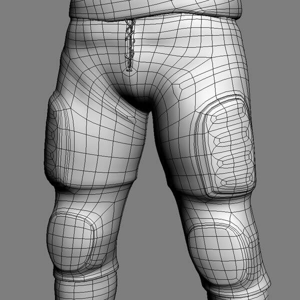 NFL Player New England Patriots - 3D Model by CGShape