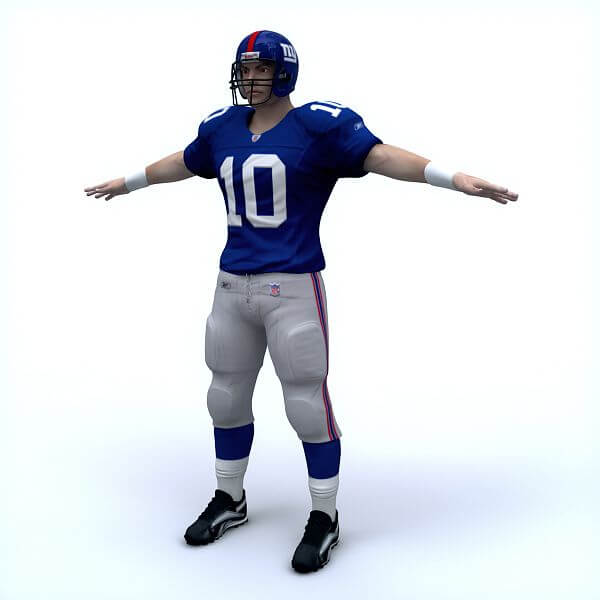 NFL Player New York Giants - 3D Model by CGShape