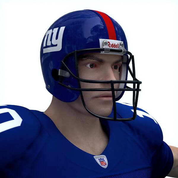 NFL Player New York Giants - 3D Model by CGShape