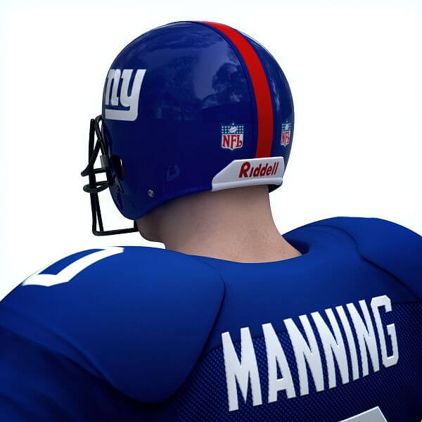 NFL Player New York Giants - 3D Model by CGShape