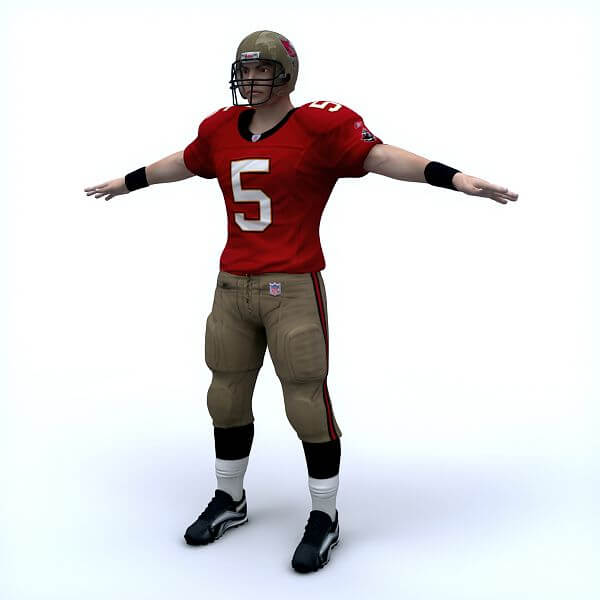 NFL Players Pack - Rigged 3D Model by CGShape
