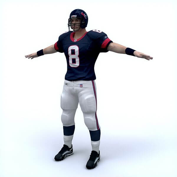 NFL Players Pack - Rigged 3D Model by CGShape