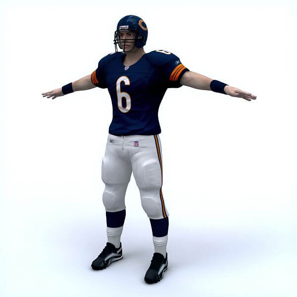 NFL Players Pack - Rigged 3D Model by CGShape