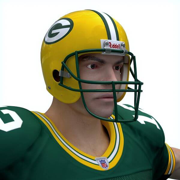 NFL Players Pack - Rigged 3D Model by CGShape
