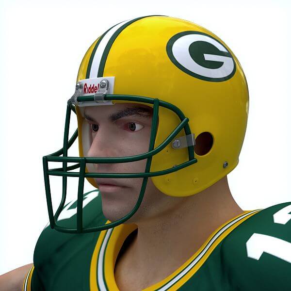 NFL Players Pack - Rigged 3D Model by CGShape
