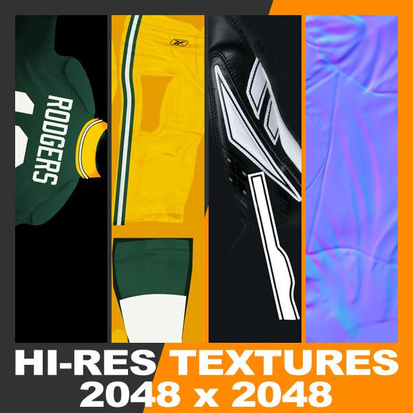 NFL Players Pack - 3D Model by CGShape